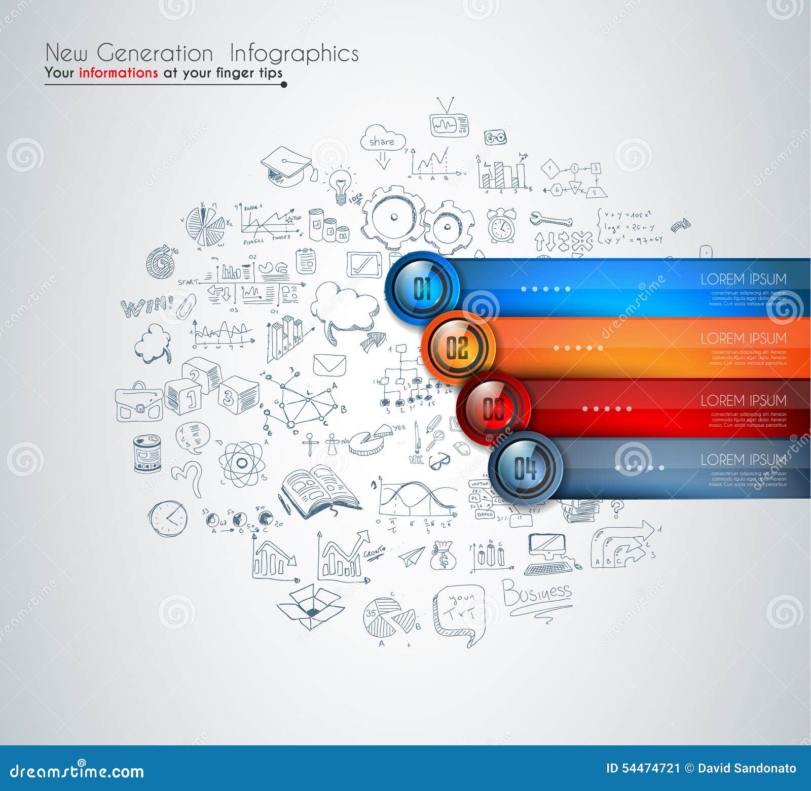 Infographics Modern Template To Classify Data And Information Cartoon ...