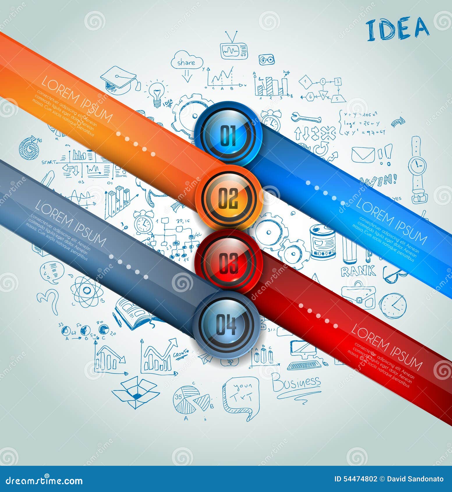 Infographics Modern Template To Classify Data and Information Stock ...