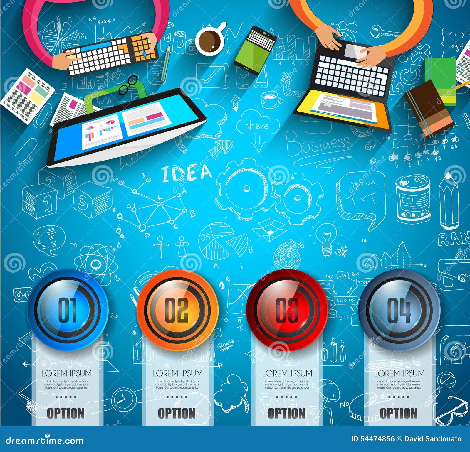 Infographics Modern Template To Classify Data and Information Stock ...
