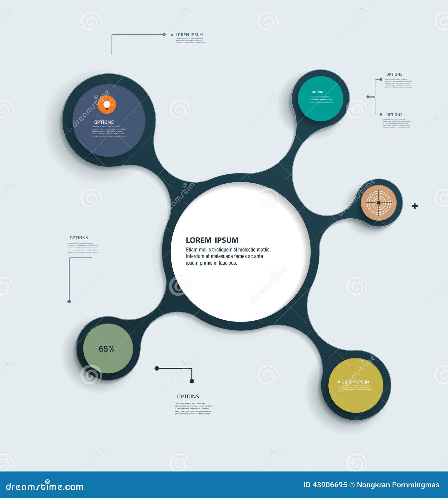 Infographics Molecule Design Template Stock Vector - Illustration of ...
