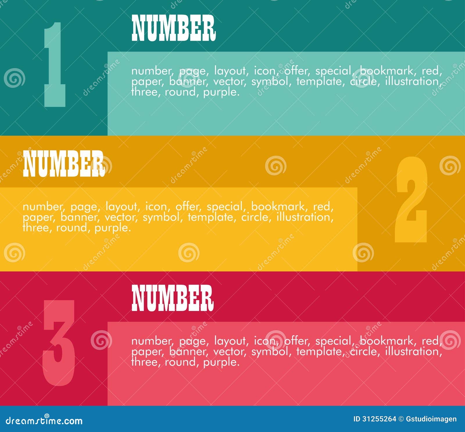 Infographics number stock vector. Illustration of blue - 31255264