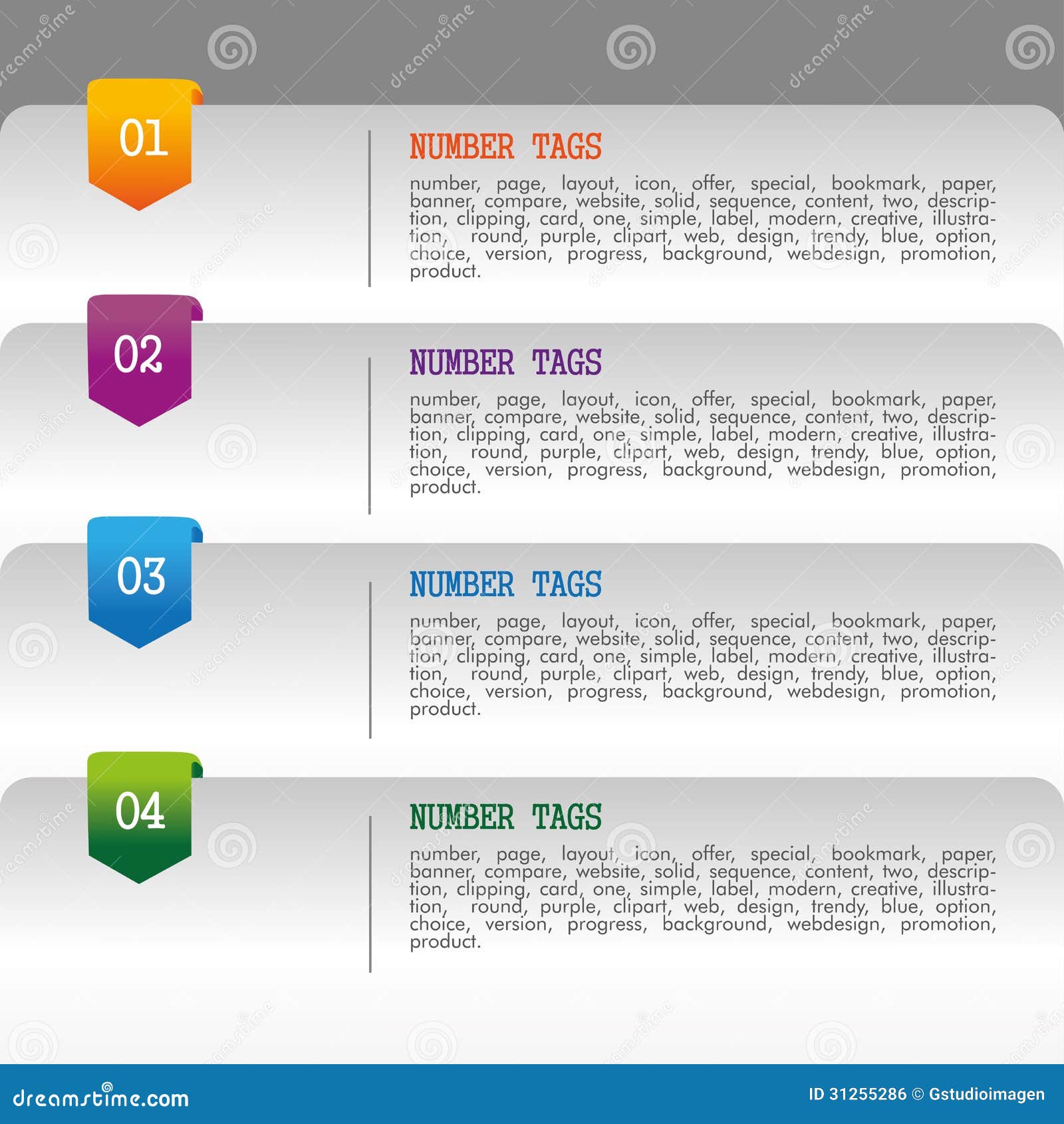 Infographics Numbers Template Vector Illustration | CartoonDealer.com ...