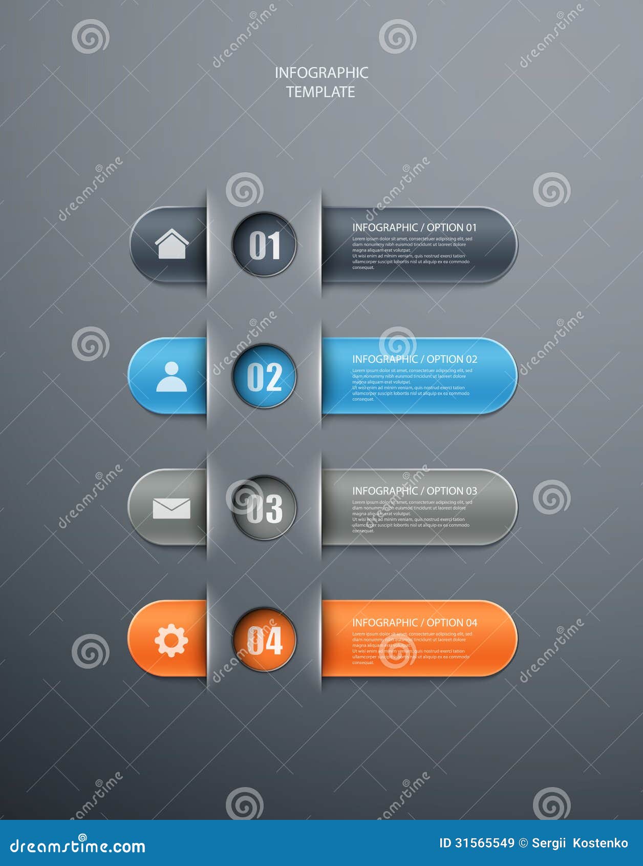 Infographics Options Layout Stock Vector - Illustration of presentation ...