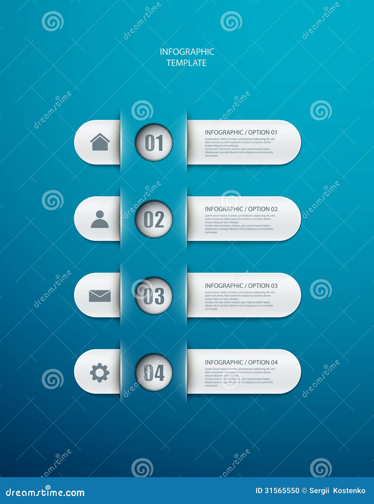 Infographics Options Layout Vector Illustration | CartoonDealer.com ...