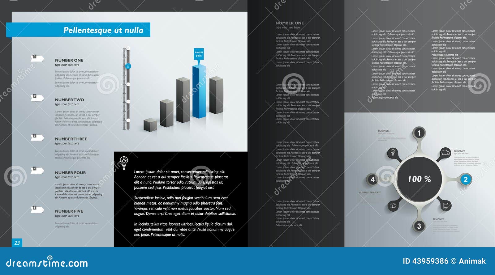 Infographics page layout. stock vector. Illustration of artwork - 43959386