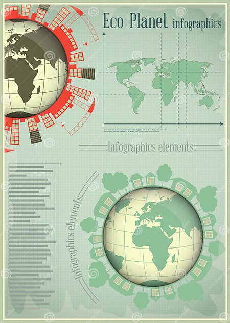 Infographics Planet Earth and Construction Stock Vector - Illustration ...