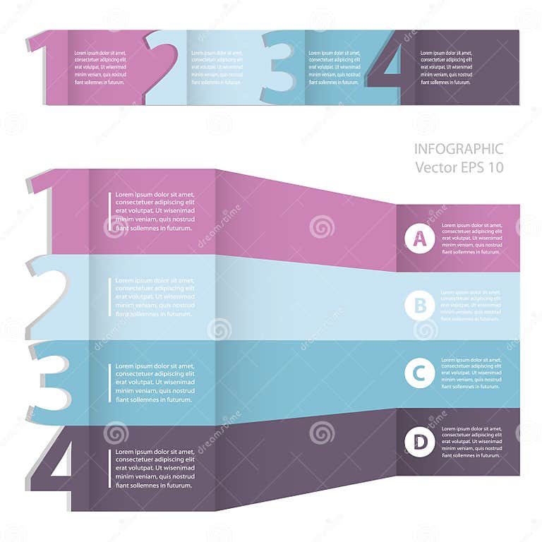 Infographics. Process Chart Module Stock Illustration - Illustration of ...