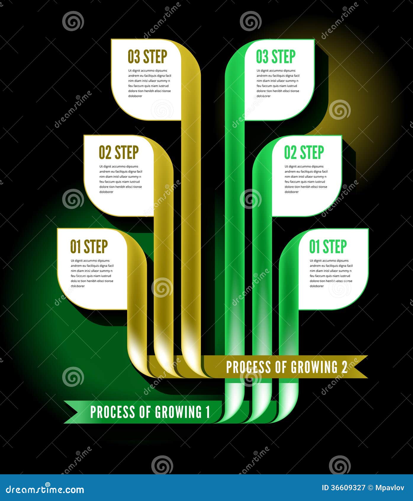 Infographics process stock vector. Illustration of creative - 36609327