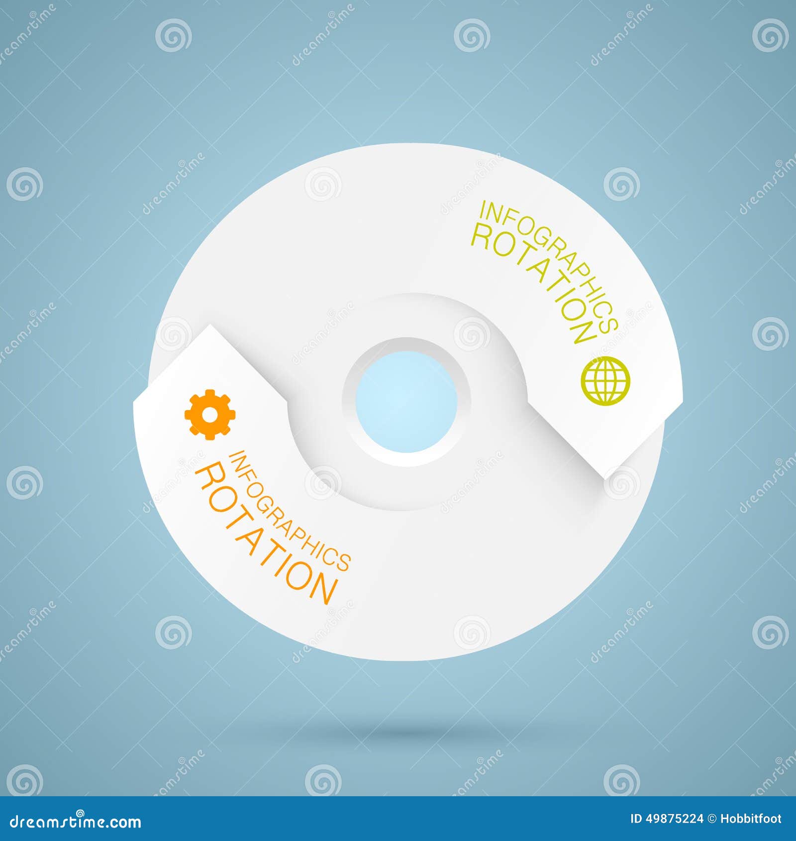 Infographics rotation stock vector. Illustration of business - 49875224