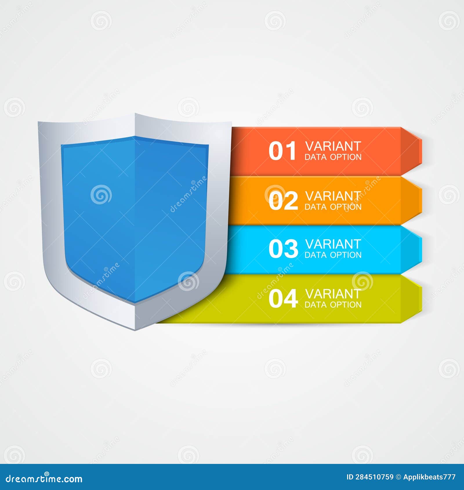 Infographics Shield. Vector Design Element Stock Vector - Illustration ...