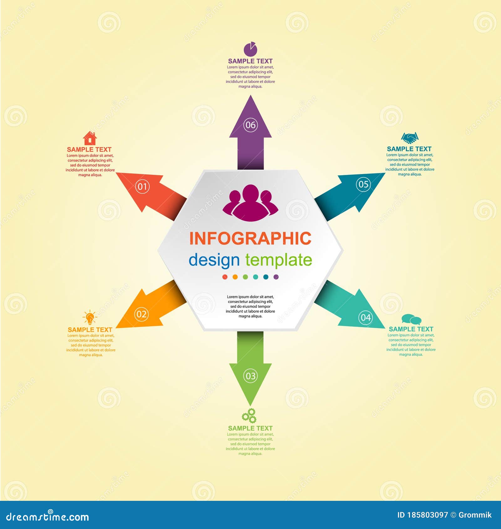 Infographics Six Steps for Project Design, Strategy, and Business ...