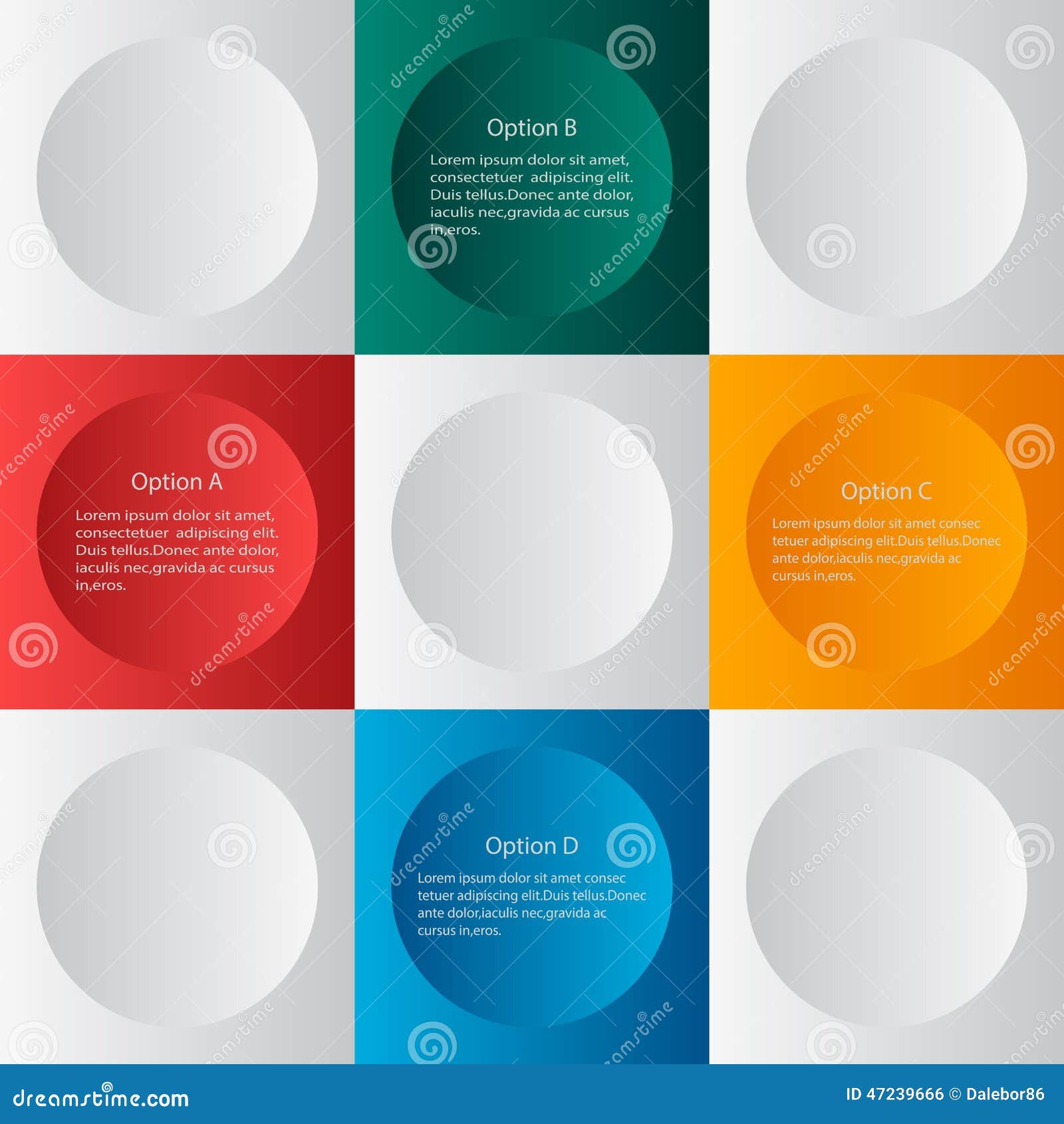 Infographics square. stock vector. Illustration of chart - 47239666