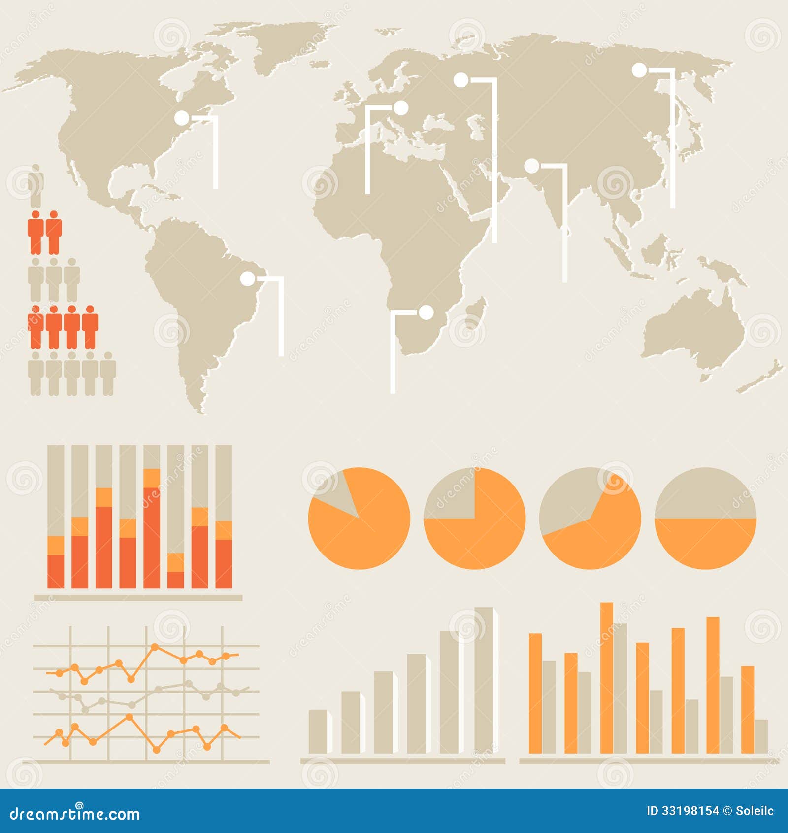 Infographics and Statistics Stock Vector - Illustration of data, design ...