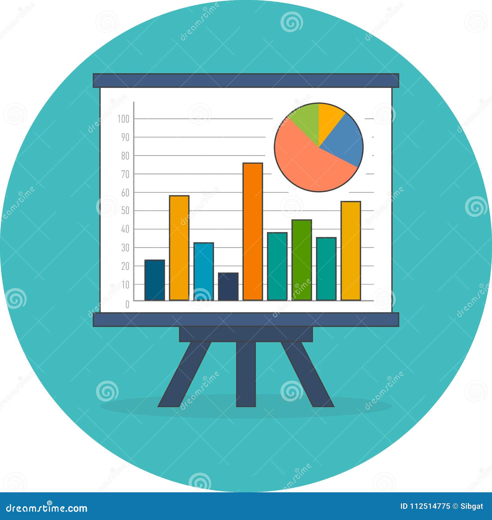 Infographics Statistik, Databegrepp Plan Design Vektor Illustrationer ...