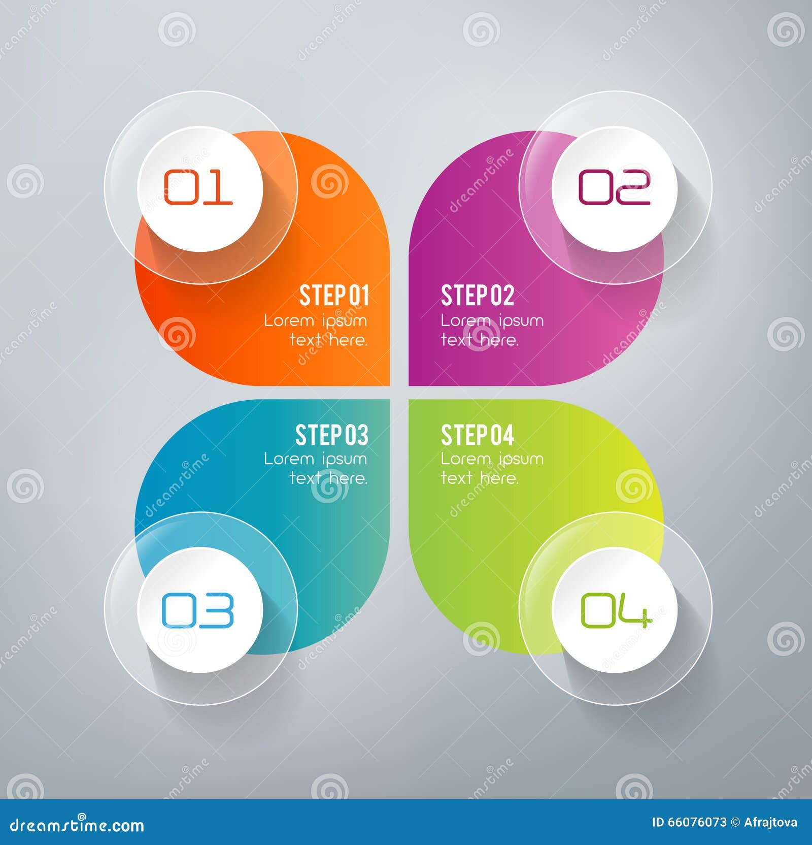 Infographics - 4 steps stock vector. Illustration of chart - 66076073