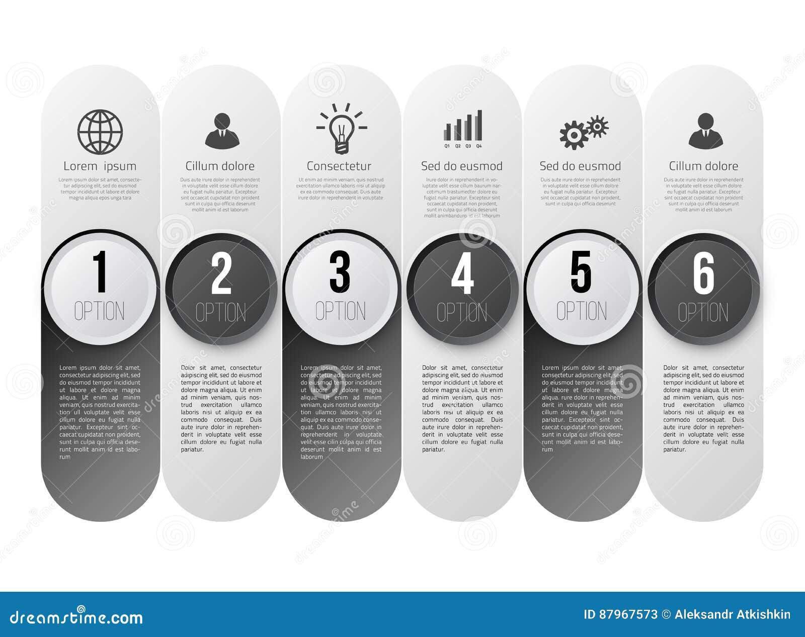 3d Milestone Black Symbols Vector Illustration | CartoonDealer.com ...