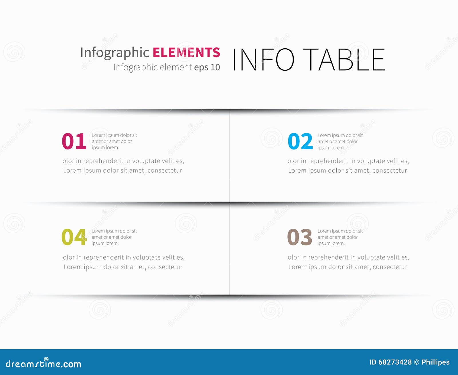Infographics Table Design Cartoon Vector | CartoonDealer.com #67322285
