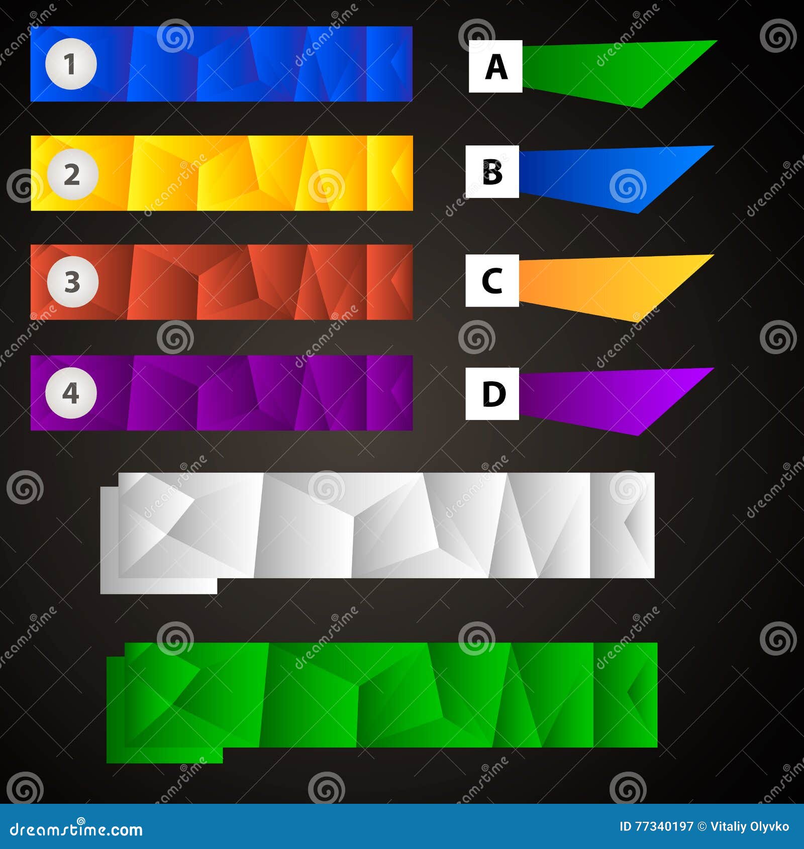 Infographics tabs template stock vector. Illustration of advertisement ...