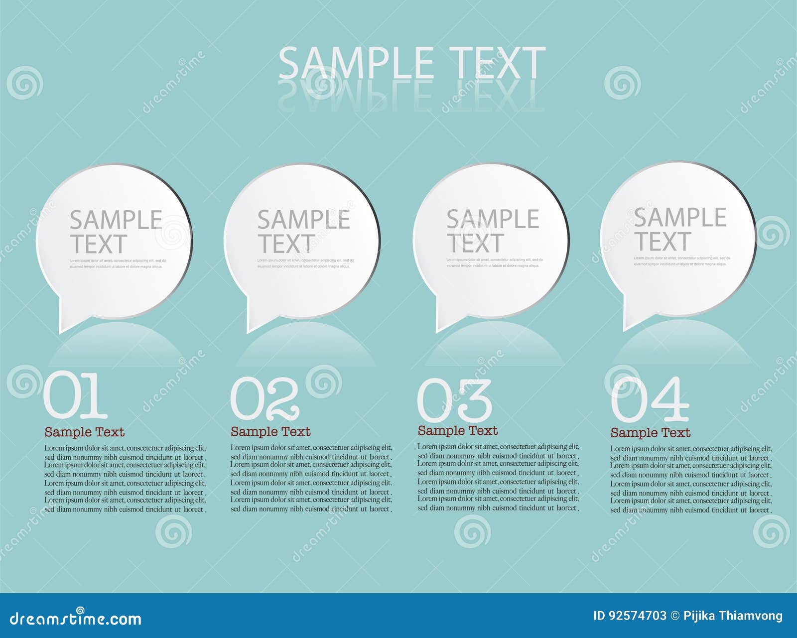Infographics Talk Bubble Banner Design. Stock Vector - Illustration of ...