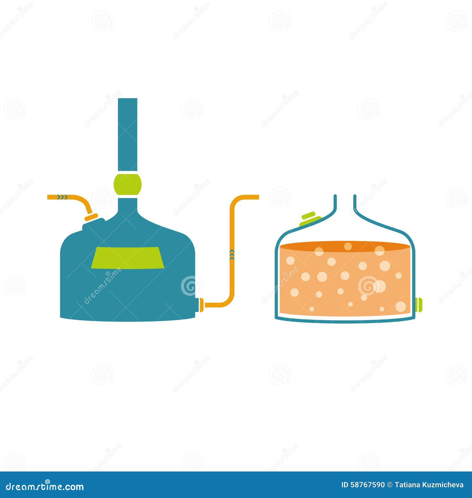 Beer Production Process, Sedimentation, Boiling With Hops, Filtration ...