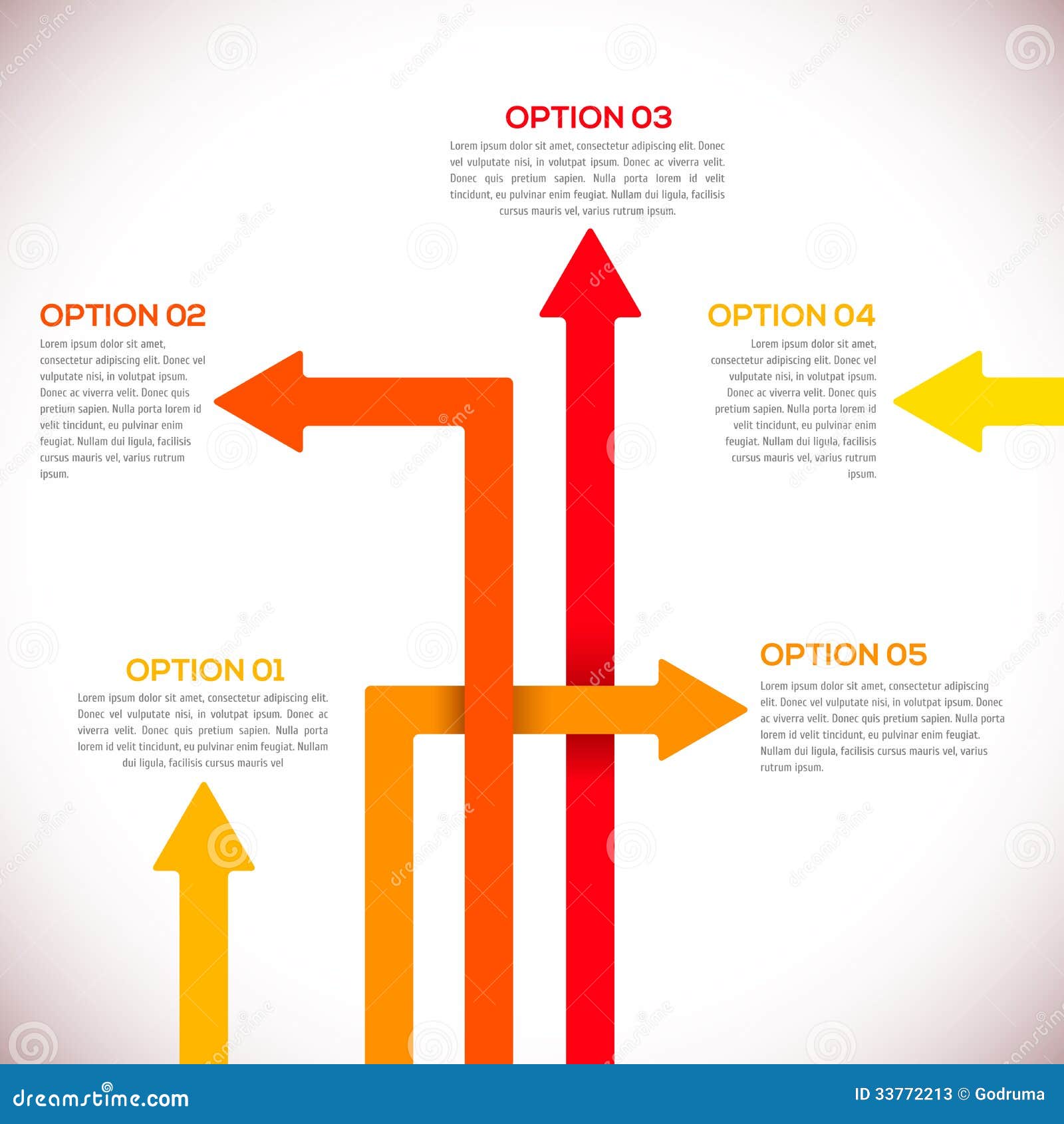 Infographics Template with Arrows. Stock Vector - Illustration of ...