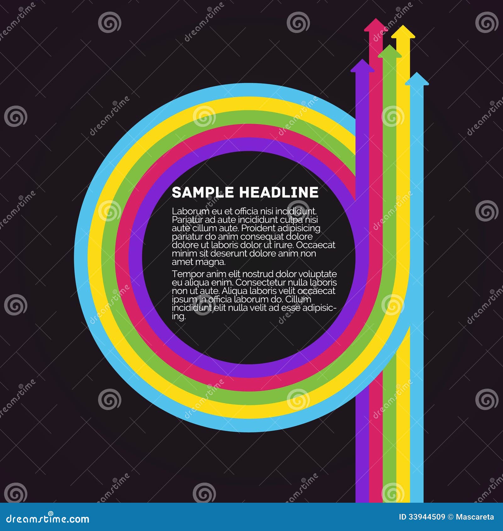 Infographics Template. Colorful Circle Arrows Stock Vector ...