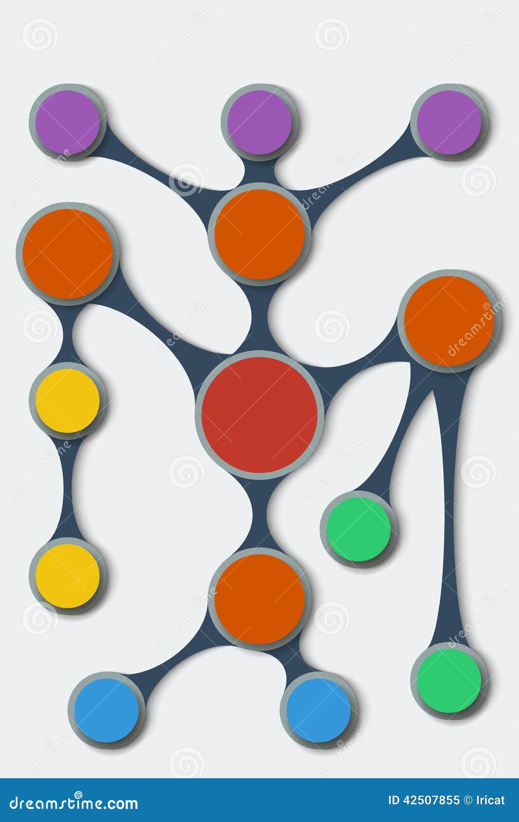 Infographics Template. Colorful Design Style Metaball Stock Vector ...