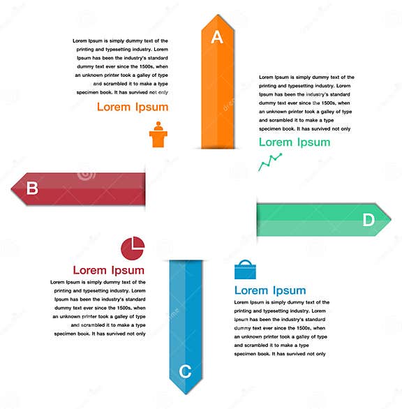Infographics template stock vector. Illustration of reflection - 54871312