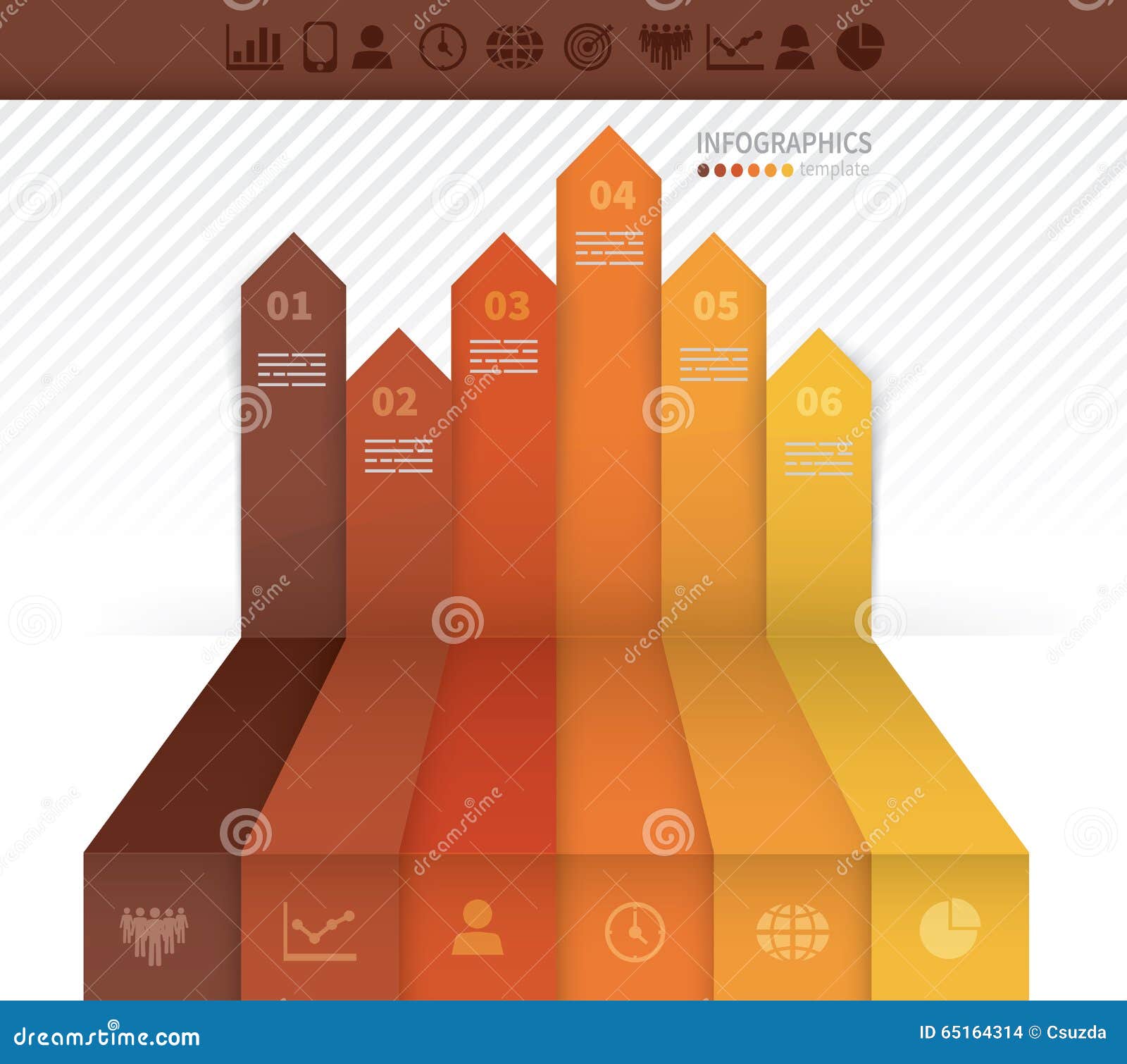 Infographics template stock vector. Illustration of business - 65164314