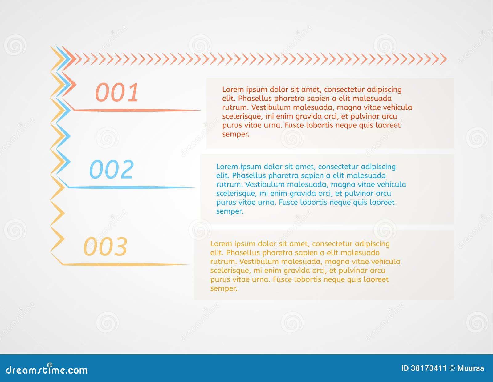 Infographics - Three Color Options with Arrows Stock Vector ...