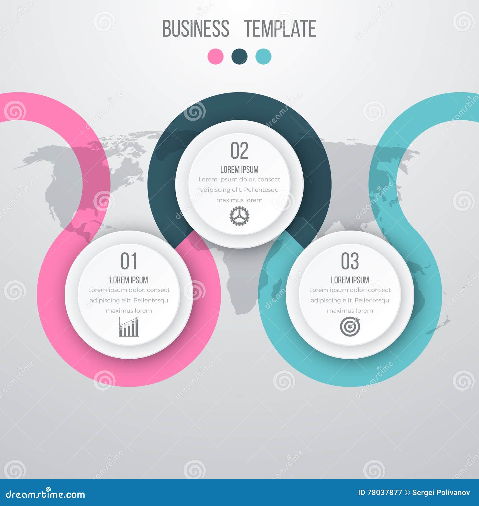 Infographics three options stock vector. Illustration of layout - 78037877