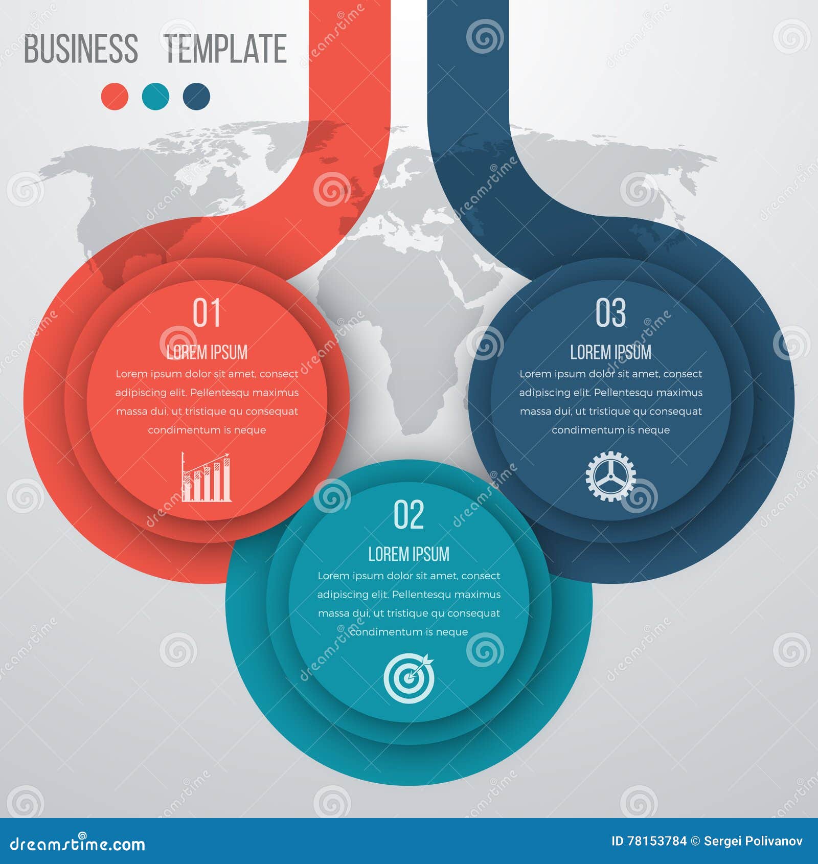 Infographics three options stock vector. Illustration of graph - 78153784