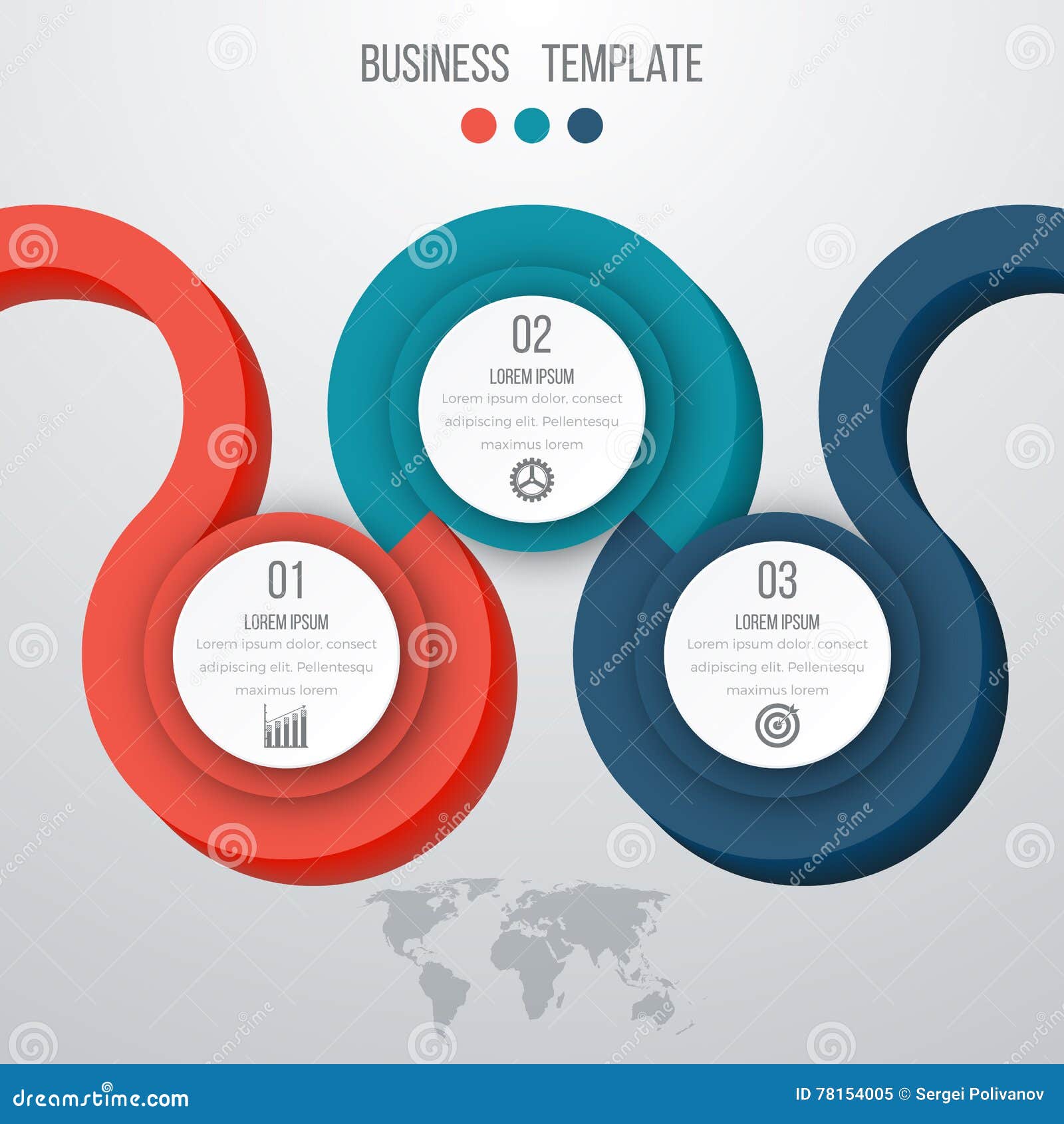 Infographics three options stock vector. Illustration of option - 78154005
