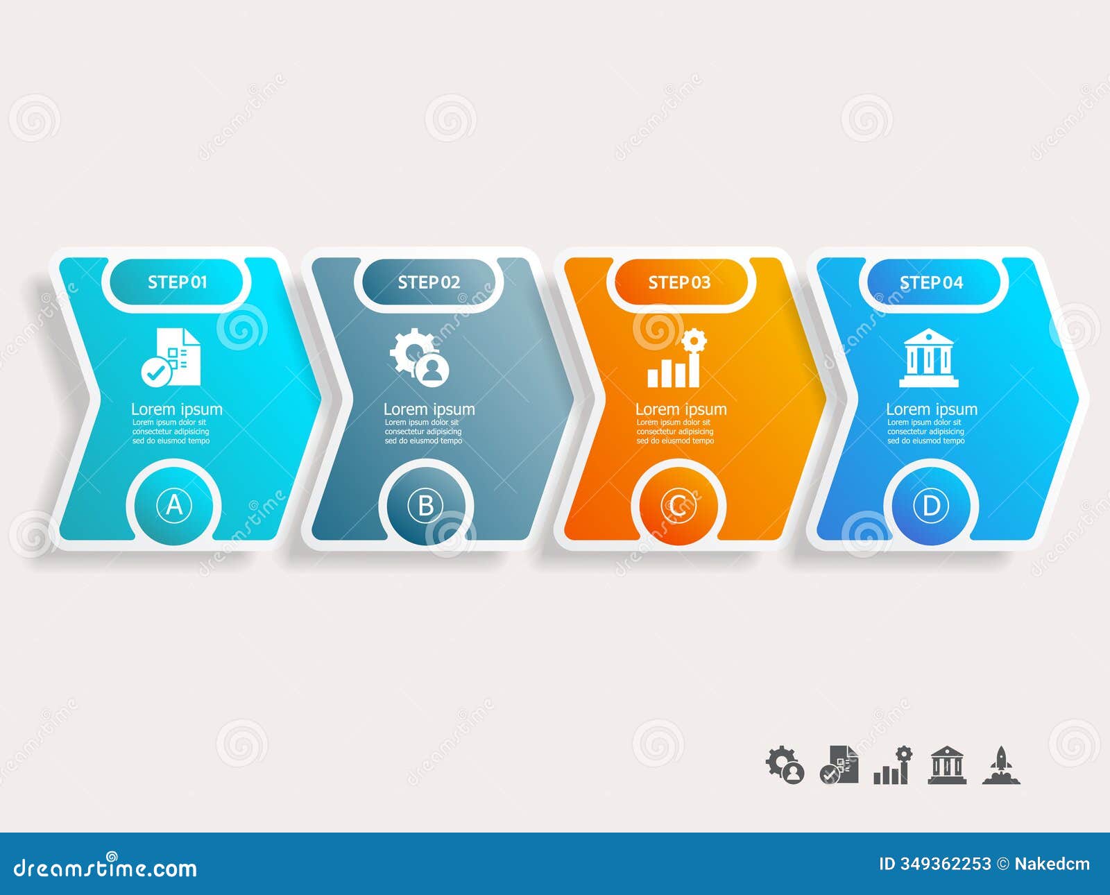 Infographics Timeline Business Workflow Report Background with Business ...