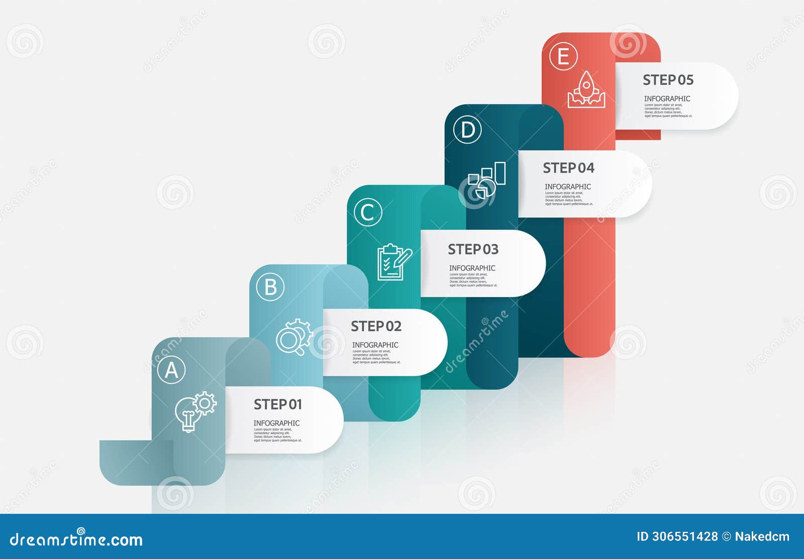 Infographics Timeline Element Business Data Steps Report Layout ...