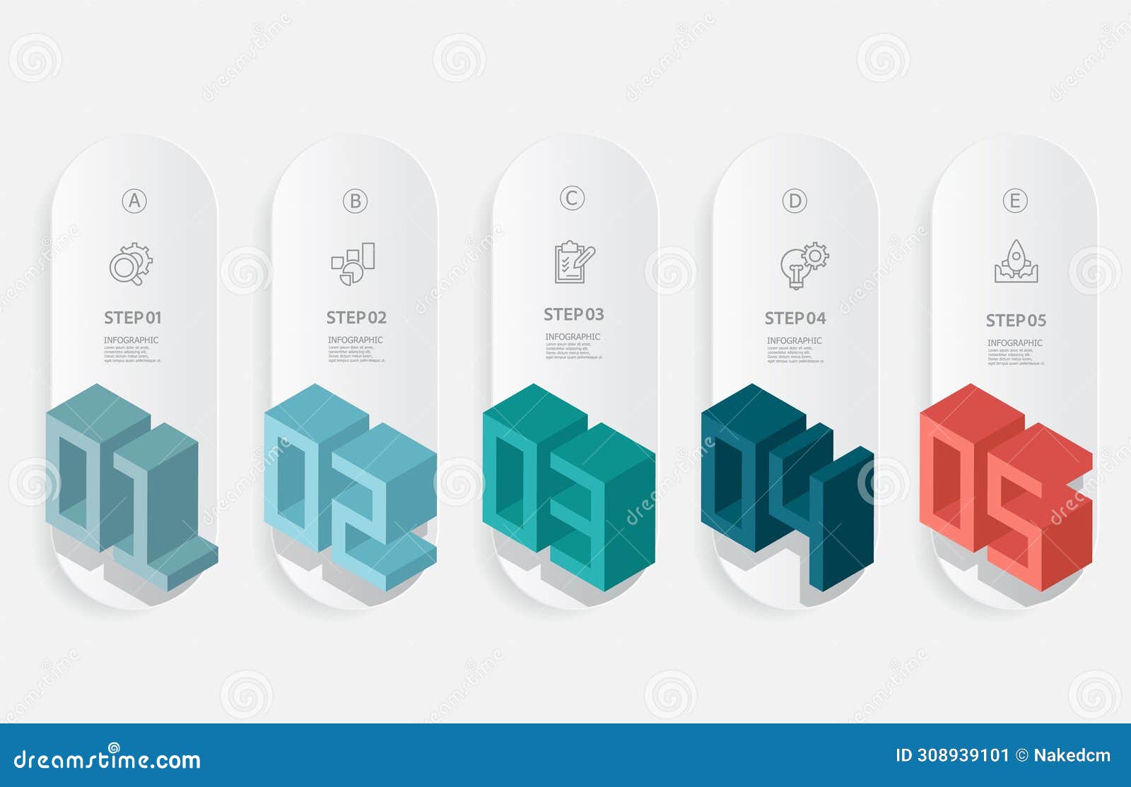 Infographics Timeline Element Business Workflow Data Steps Report ...