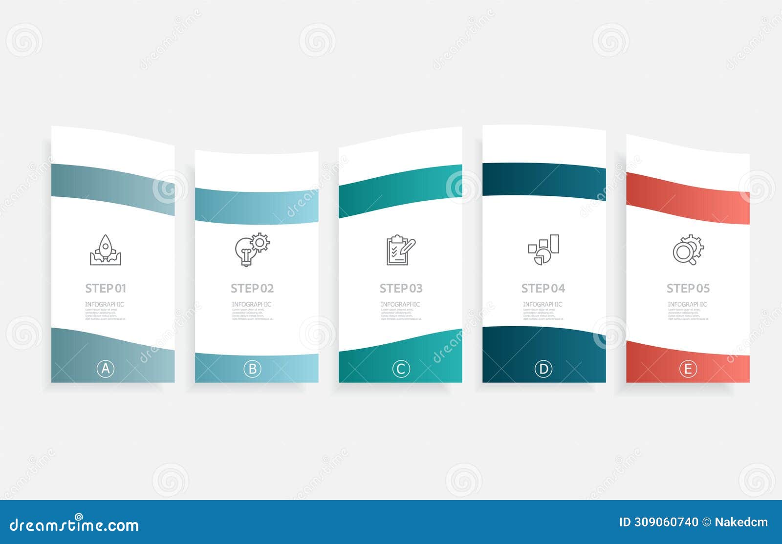 Infographics Timeline Element Business Workflow Data Steps Report ...