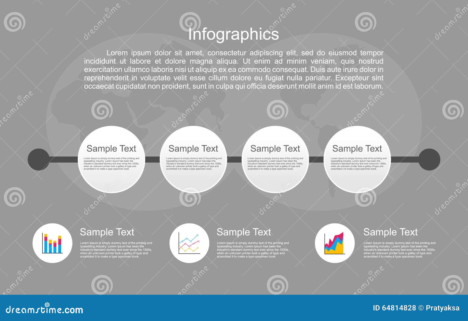 Infographics of Timeline Progress Steps. Stock Vector - Illustration of ...