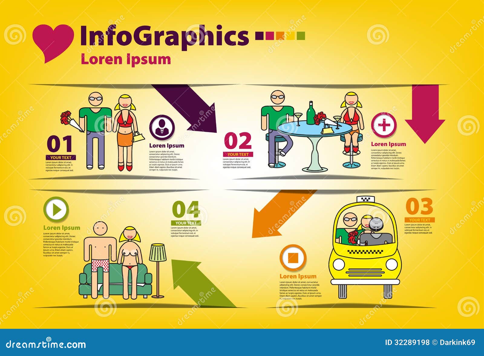 Infographics on the Topic of Men Stock Vector - Illustration of flirt ...