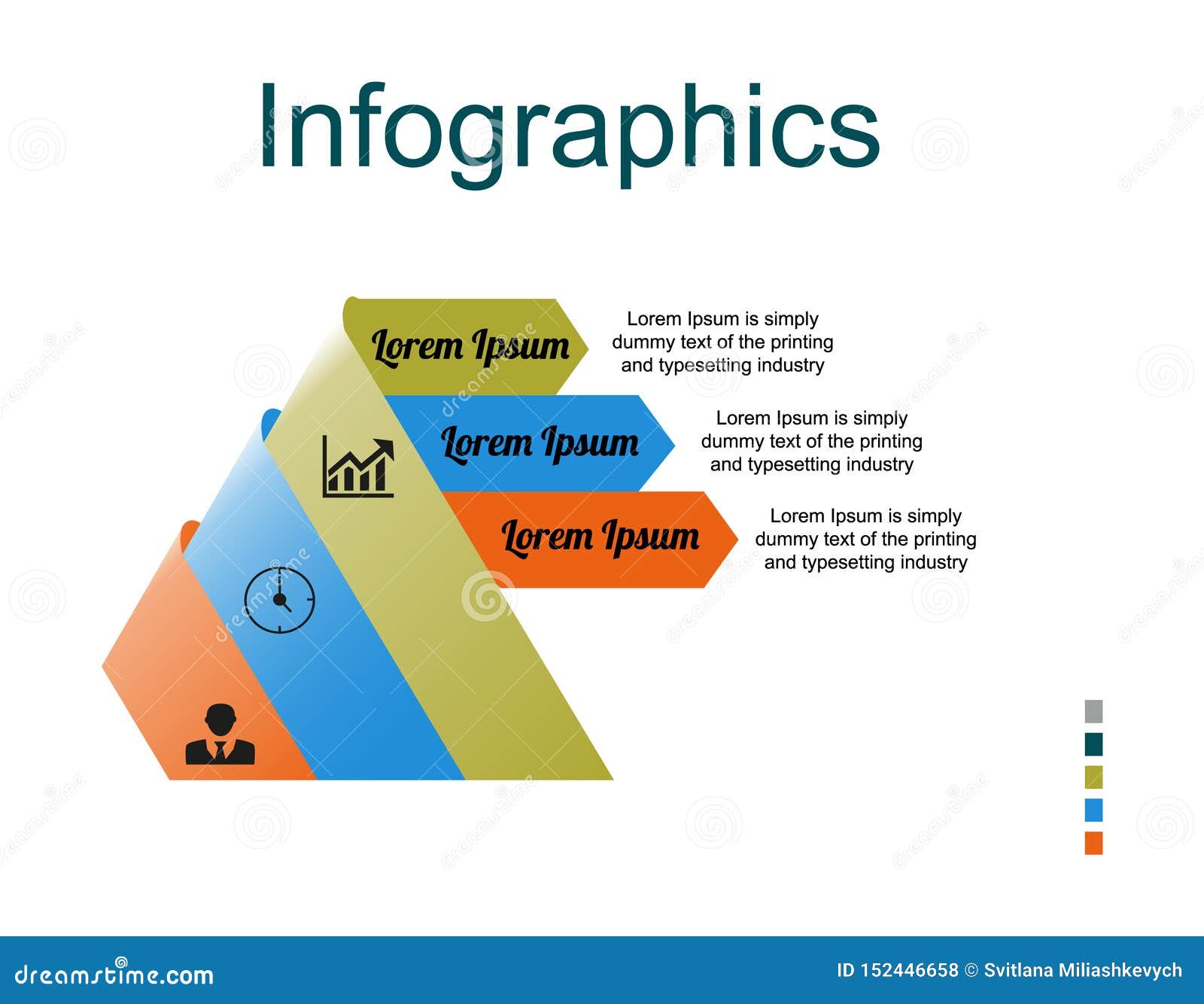 Infographics Triangle Deployed Stock Illustration - Illustration of ...