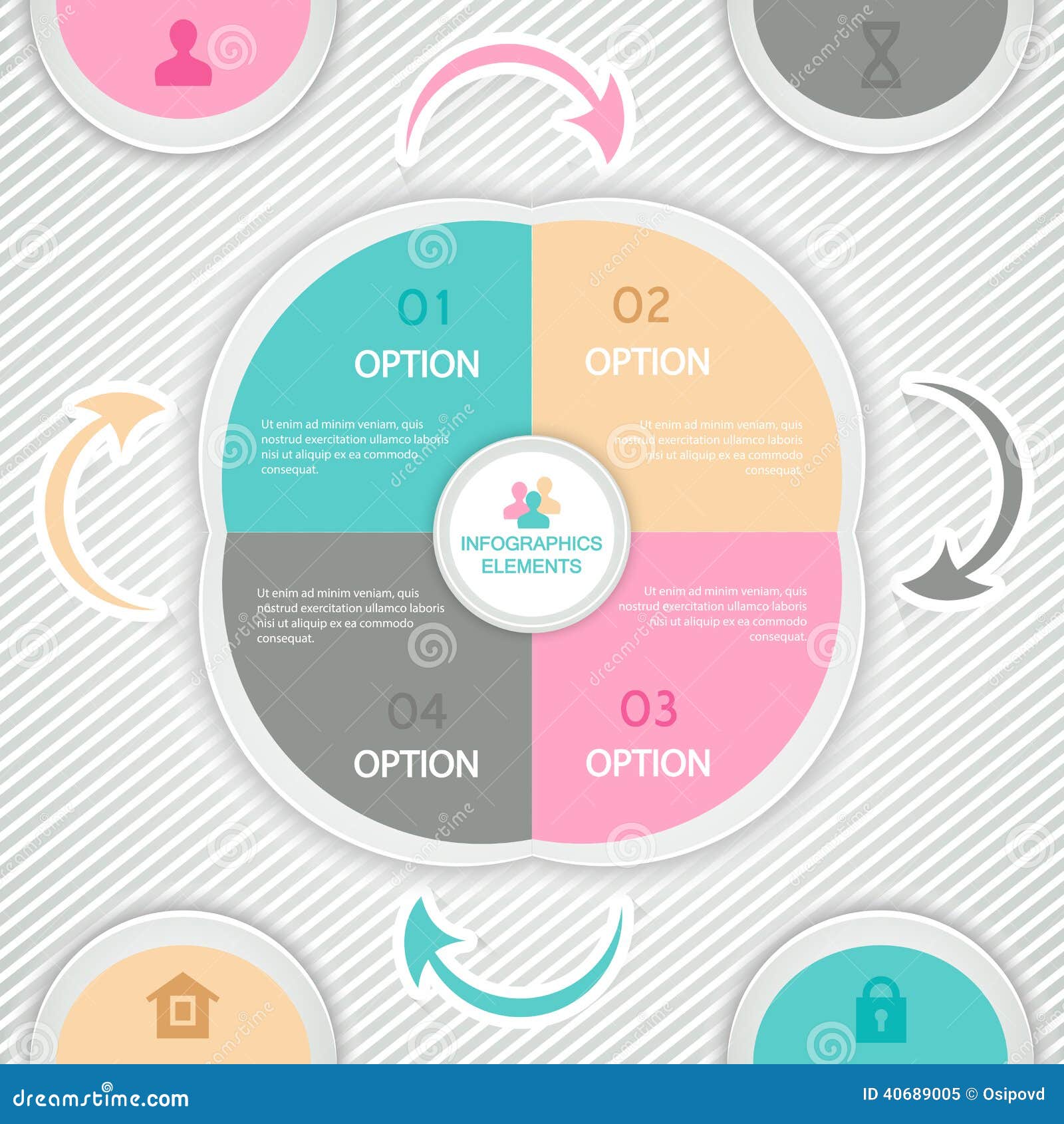 Infographics Vector Design Template for Business Presentations Stock ...