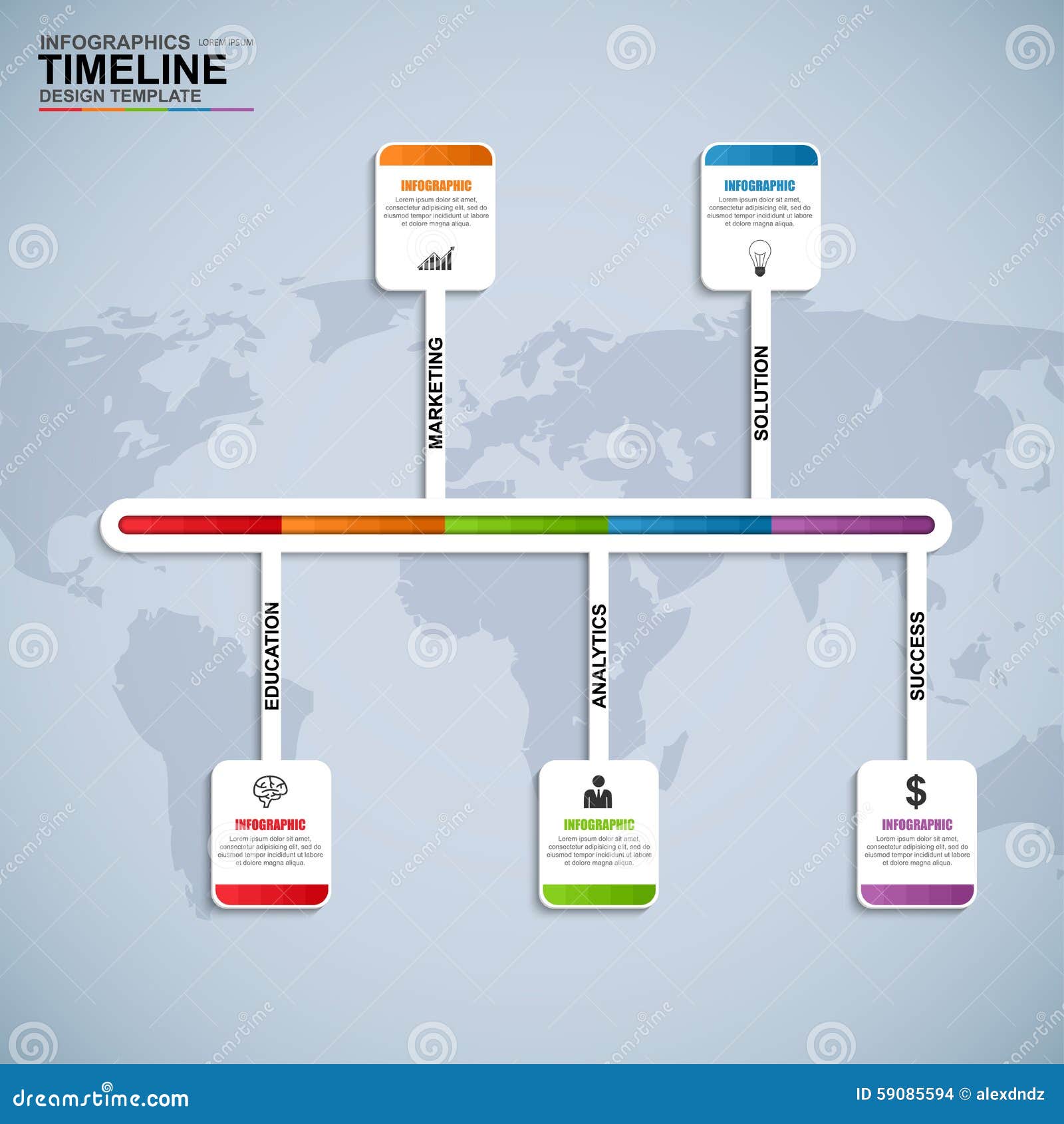 Infographics Vector Design Template Stock Vector - Illustration of ...