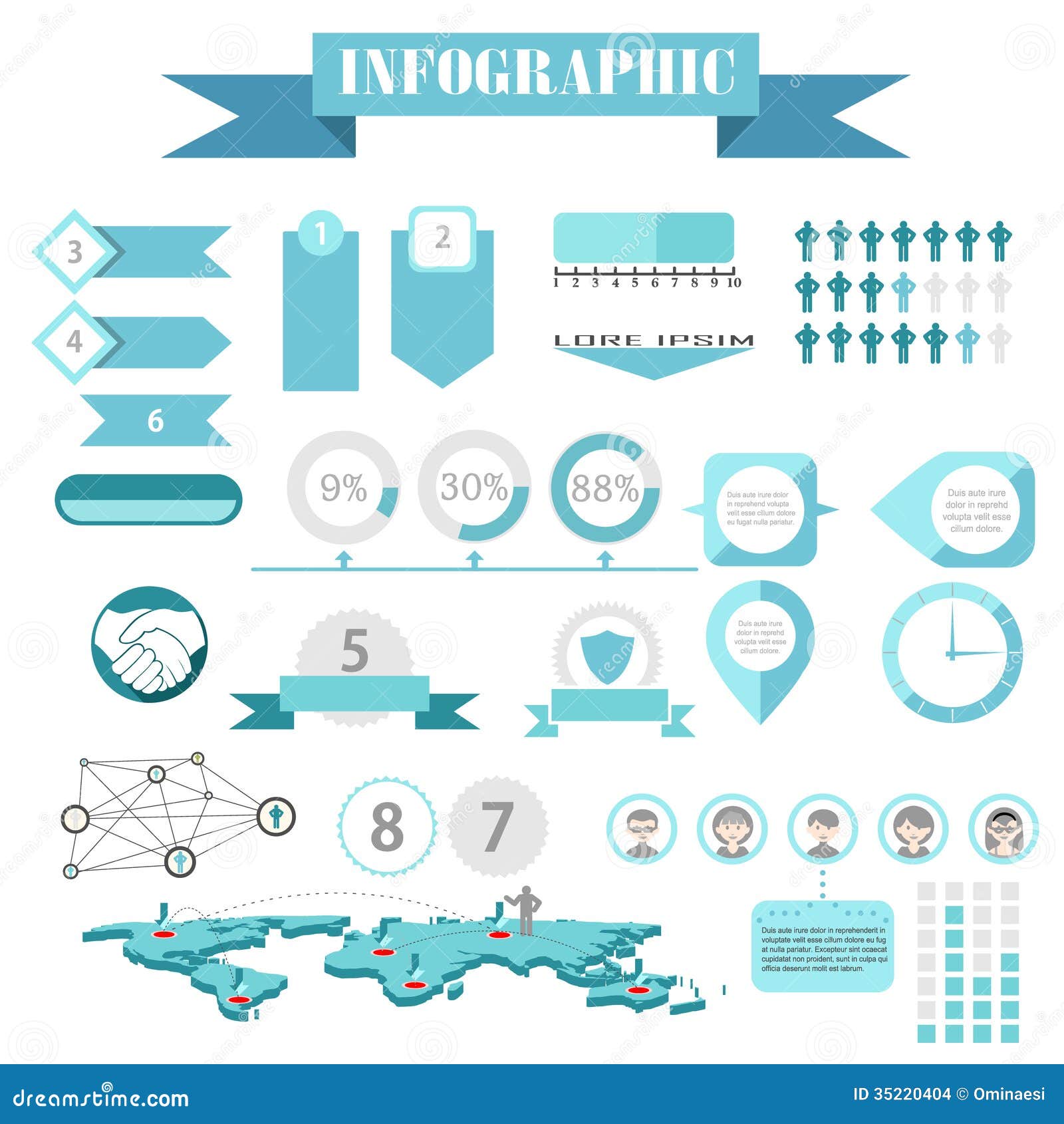 Infographics vector stock vector. Illustration of international - 35220404