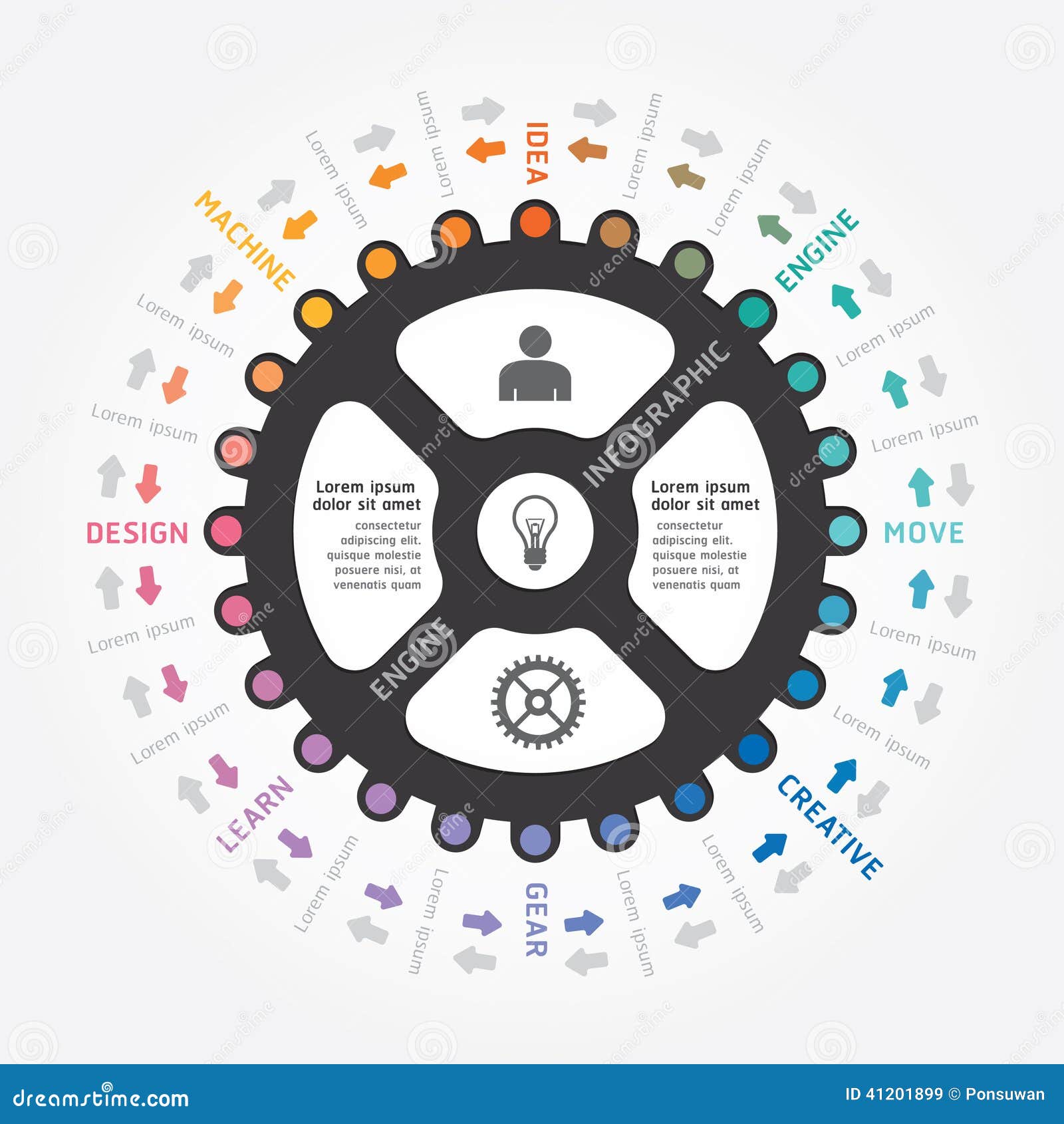 Infographics Vector Gear Design Diagram Line Style Stock Vector ... Infographics Vector Gear Design Diagram Line Style Stock Vector ...