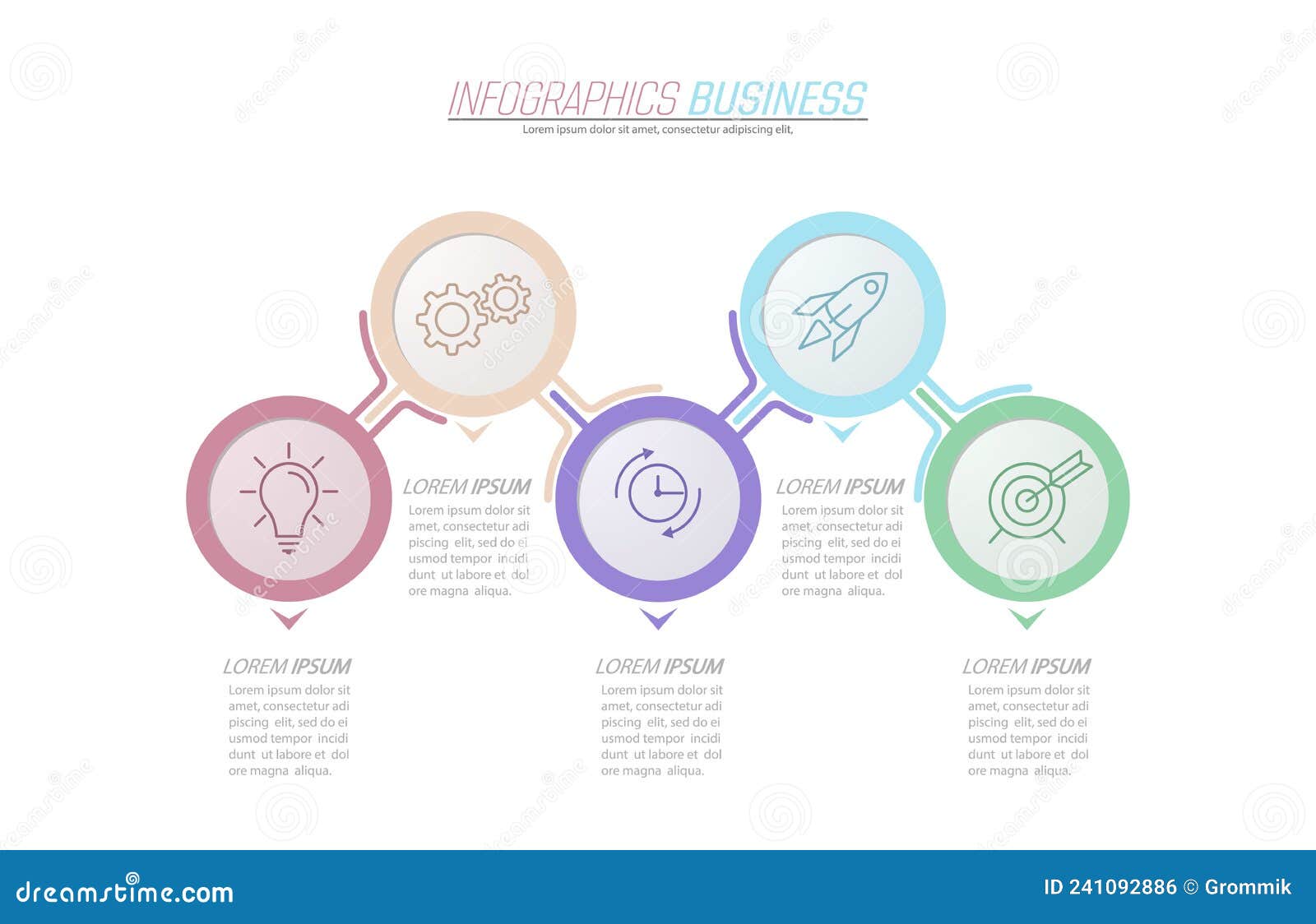 Infographics. Visualization of Business Data, Projects, Trainings ...