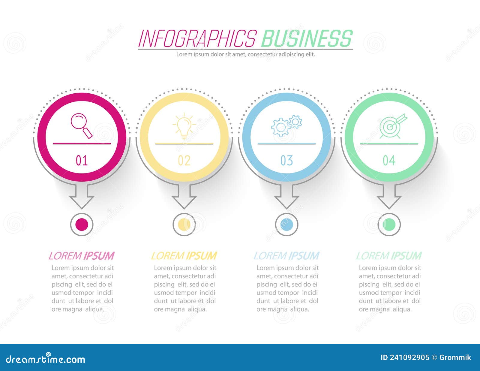 Infographics. Visualization of Business Data, Projects, Trainings ...