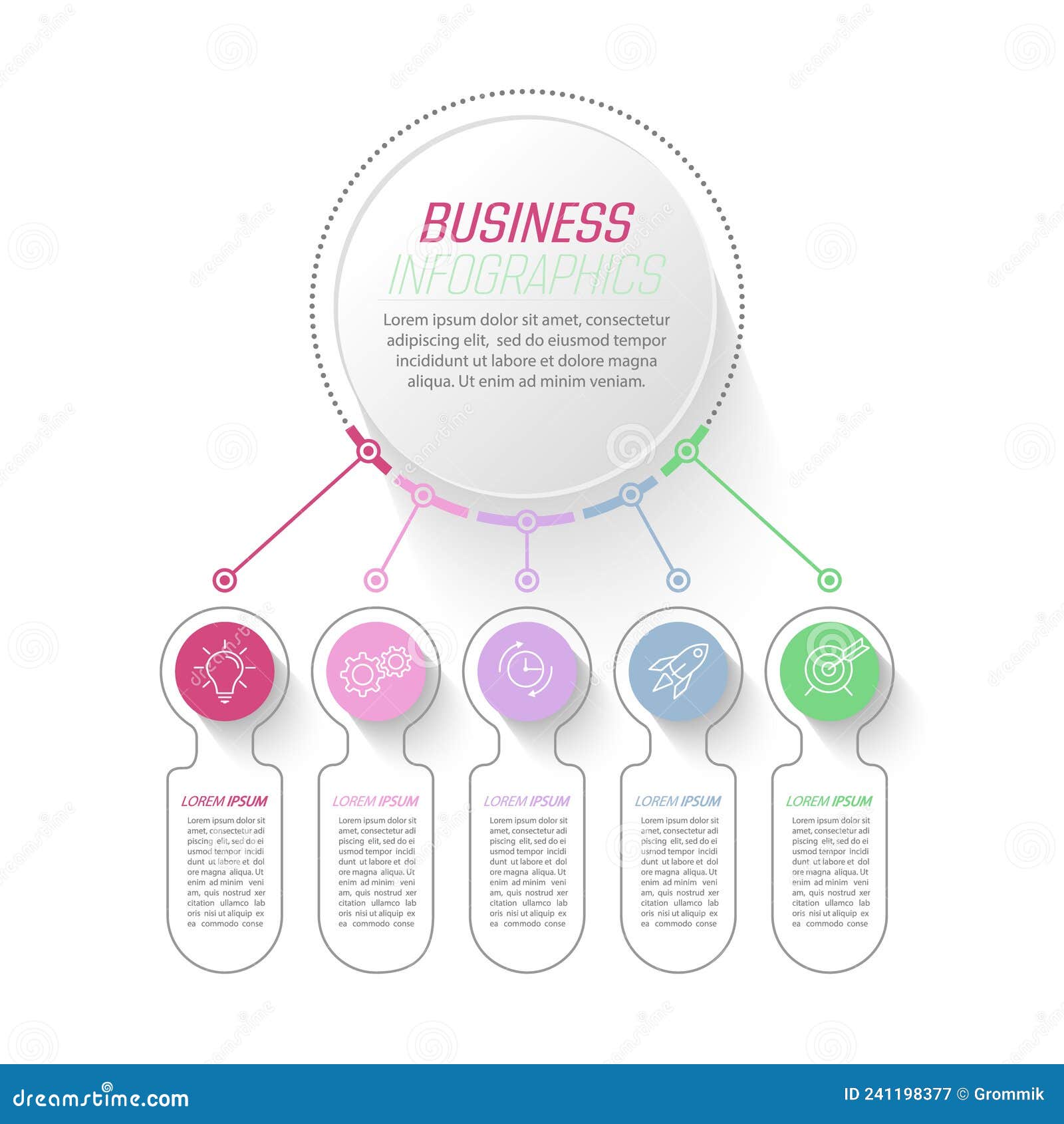 Infographics. Visualization of Business Data, Projects, Trainings ...