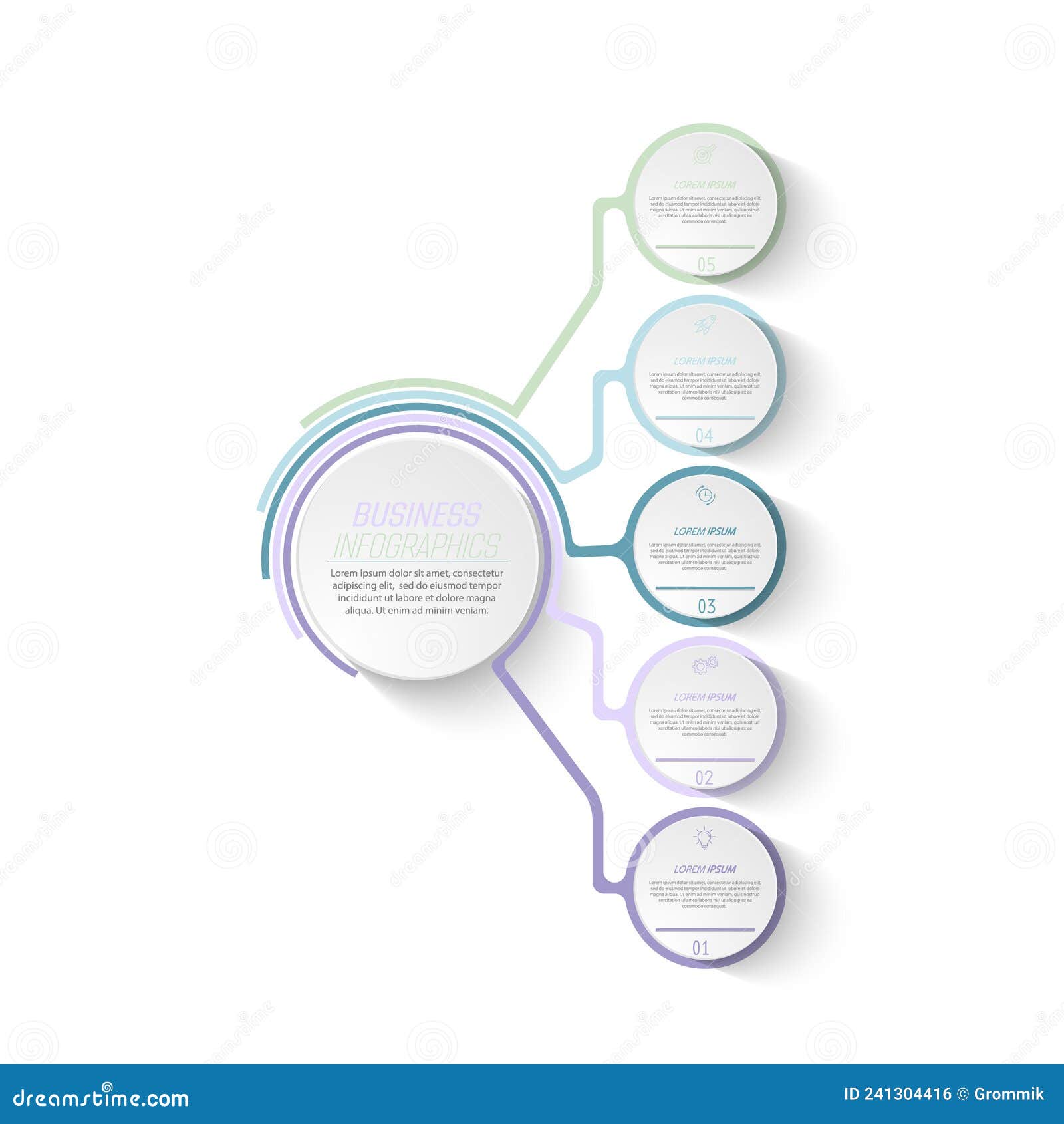Infographics. Visualization of Business Data, Projects, Trainings ...