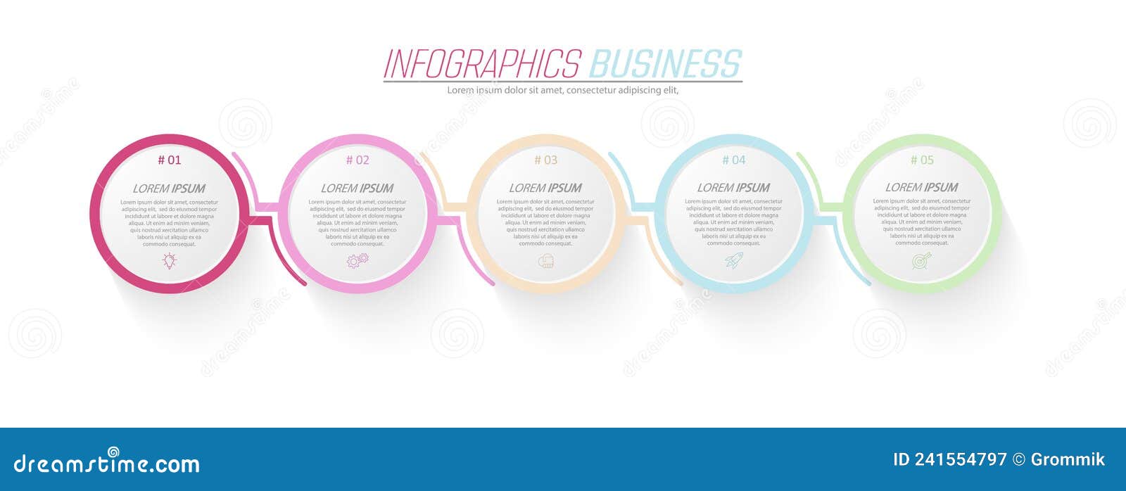 Infographics. Visualization of Business Data, Projects, Trainings ...
