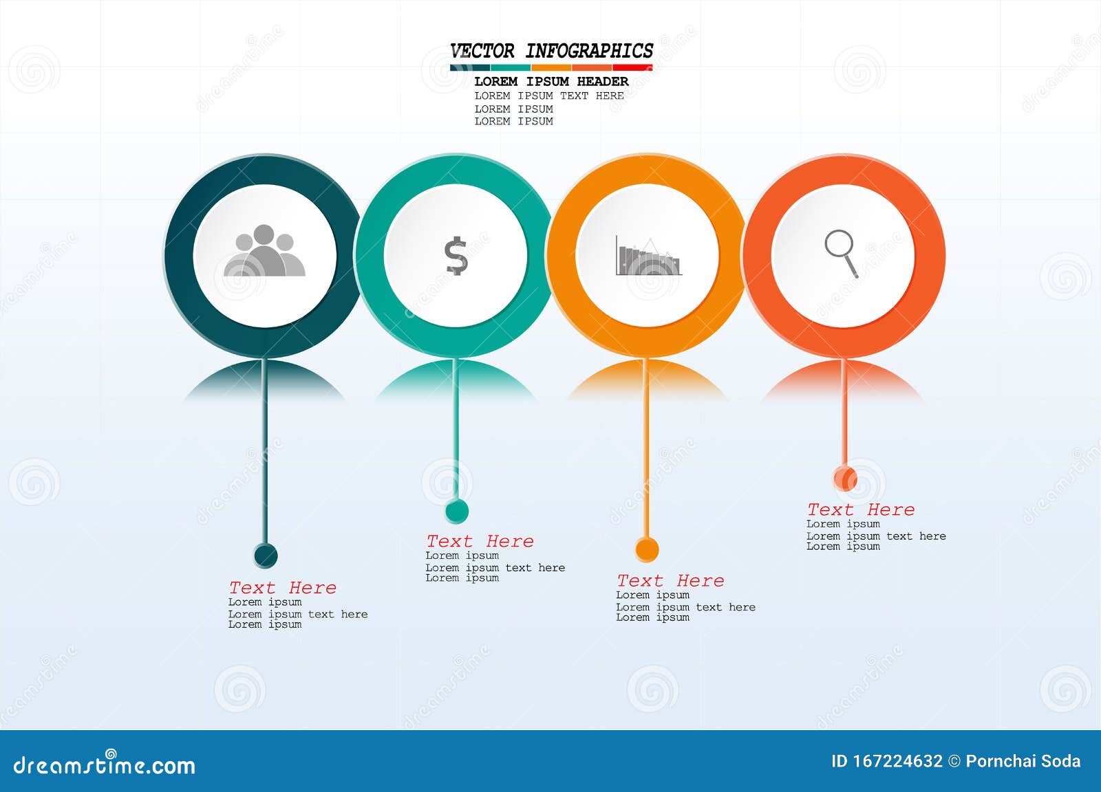 Infographics Work Status Presentation - Illustrate a Strategy, Workflow ...
